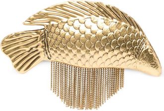 Cult Gaia Neemo Fish-shaped Fringed Clutch Bag