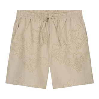 Olaf Hussein Embroidered Flower Shorts - - Shorts - Herren - Beige - L