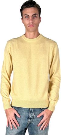 Daniele Fiesoli Homme, Pulls, Jaune, Taille: L Pullover