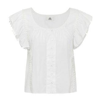 Karen by Simonsen Damen, Blusen & Hemden, Wei&szlig;, SGr&ouml;&szlig;e
