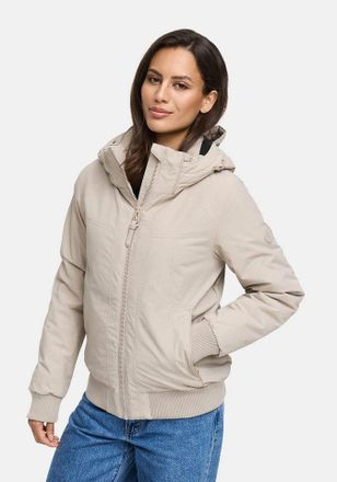 Marikoo Winterjacke Mooni 16 Gef&uuml;tterte &Uuml;bergangsjacke mit Kapuze und Kordelzug