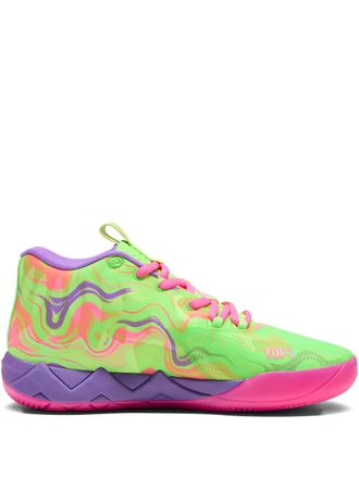 Puma baskets MB.01 Inverse Toxic Purple Glimmer/Knockout Pink-Green - Rose