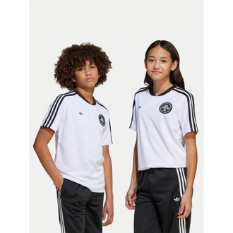 adidas T-Shirt Football JV7682 Wei&szlig; Loose Fit