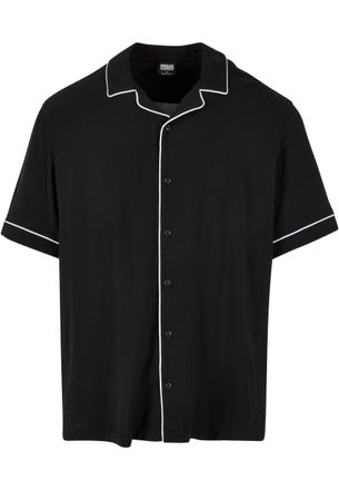 Urban Classics Herren Shirt Bowling Shirt Black S