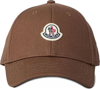 Moncler logo-patch baseball cap - Braun