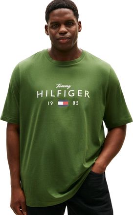 Tommy Hilfiger Herren Bt-Brand Love Big Hilfiger Tee-B Mw0Mw43005 S/S T-Shirt, Green (Mountain Pine), 4XL