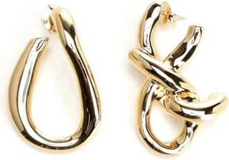 Givenchy Chain Link Asymmetrische Ohrringe aus Metall - - Accessories - Damen - Gelb - ONE SIZE