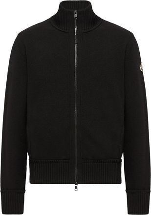 Moncler Moncler Cashmere & Wool Zip-up Cardigan, Men, Black, Size: 3xl