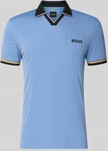 HUGO BOSS Slim Fit Poloshirt mit Label Print Modell PL_TOC SERVE 2