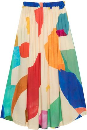 G.Kero Femme, Jupes, Multicolore, Taille: 38 FR Creamy Speech Skirt