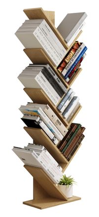 VCM Holz Aufbewahrung Stand Regal B&uuml;cherregal Deko B&uuml;cher Standregal Nulis XL
