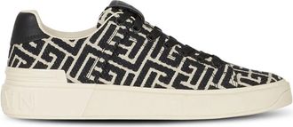 Balmain Homme, Chaussures, Noir, Taille: 45 EU Baskets B-Court en jacquard Monogram