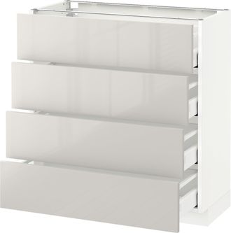 IKEA METOD Unterschr., 4 Fronten/4 Schubladen