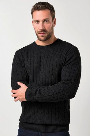 JP1880 Rundhalspullover Pullover Zopfmuster CashmereTouch Strick Rundhals