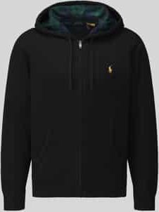 Polo Ralph Lauren Sweatjacke mit kontrastiertem Kapuzenfutter
