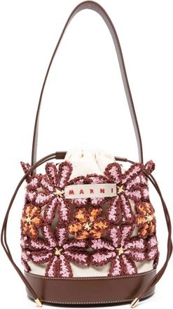 Marni Femme, Sacs, Multicolore, Taille: ONE Size Sac Seau en Cuir