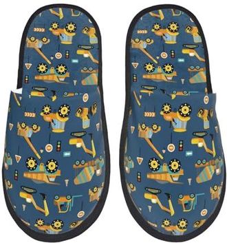 Generic Slippers Excavatrice Moderne Cozy Fourrure Pantoufles Unisexe Hiver Chausson Pour Femmes Automne Int&eacute;rieur L