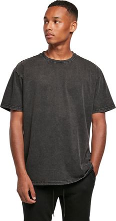 Build Your Brand Herren T-Shirt Acid Washed Heavy Oversized Tee, Farbe Black, Größe 3XL