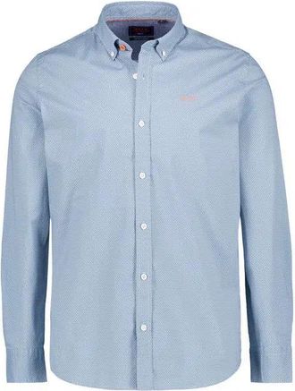 N.Z.A. Herren Hemden blau Baumwoll-Stretch