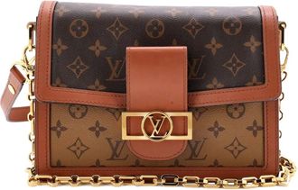 Louis Vuitton Dauphine Reverse Monogram Canvas MM shoulder bag - Marron