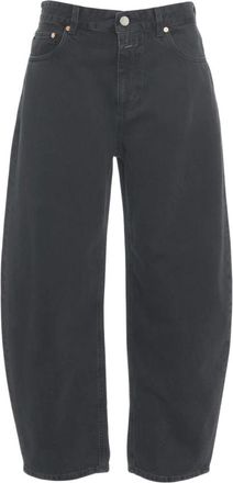 Closed Femme, Jeans, Gris, Taille: W28 Wide Leg Jeans Nero Aw25