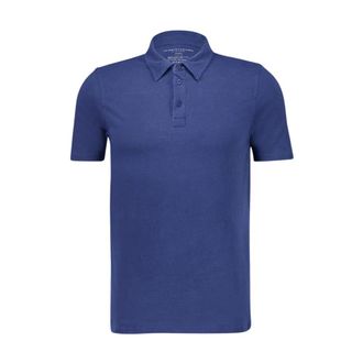 Majestic Filatures Blaues Taormina Baumwollpolo - - Tops - Herren - Blau - XL