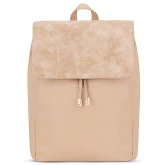 Expatrié Rucksack Damen Elegant Sand - Estelle - Moderner Kleiner Tagesrucksack für City, Business & Uni - Kunstleder Damenrucksack Klein - Wasserabweisend