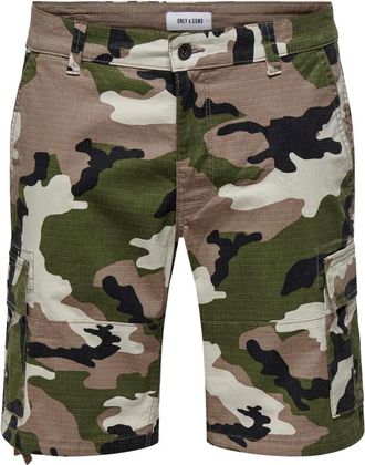 Only & Sons Bermuda Cargo Ray Life 0020 Ribstop - - Shorts - Herren - Mehrfarbig - S