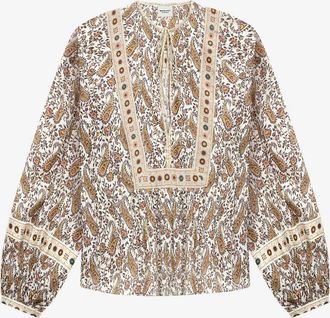 Isabel Marant Blouse Gayle - Femme - &Eacute;cru - Taille 34 - Marant &Eacute;toile
