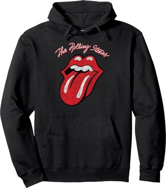 THE ROLLING STONES Das Rolling Stones Script Tongue Logo Pullover Hoodie