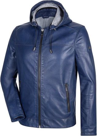 Milestone Lederjacke Jordan aus Lammnappa Leder mit abnehmbarer Kapuze