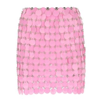 Paco Rabanne Maxi Pailletten Minirock - - Skirts - Damen - Rosa - S