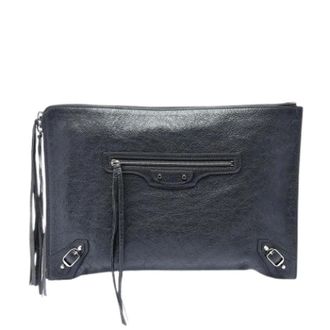 Balenciaga Sac pochette vintage Pre-owned - Femme - Pre-owned - Gris - Taille: ONE Size