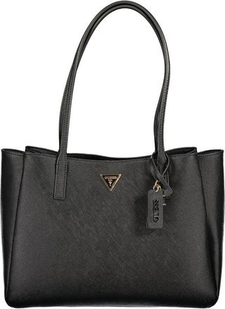 Guess Schwarze Polyurethan Damen Tasche