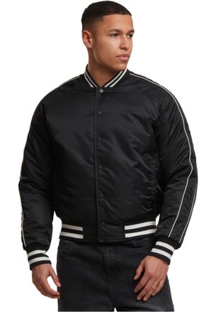 Urban Classics Herren &Uuml;bergangsjacke Racer Bomber Jacket, stylische Bomberjacke mit Kontraststreifen, Regular Fit, Gr&ouml;&szlig;en S - 5XL