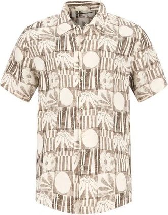 Marc O'Polo Herren Hemden beige gemustert