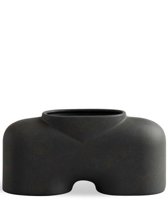 101 Copenhagen Mittelgroße Cobra Fat Vase - Schwarz