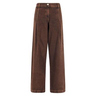 Federica Tosi Femme, Pantalons, Brun, Taille: W26 Jeans Classico