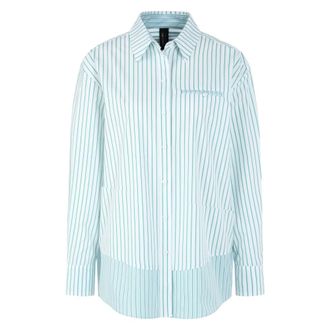 Marc Cain Femme, Blouses et Chemises, Vert, Taille: 38 FR Chemise-blouse ray&eacute;e en coton