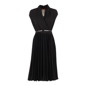 Max Mara Albino Midi-Kleid - - Dresses - Damen - Schwarzk - L