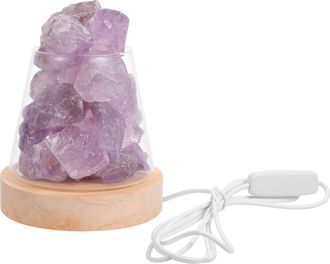 BESPORTBLE FUTUREORYY Dekorative Duftlampe aus Kristallstein mit Warmem Licht Aromatherapie Brenner f&uuml;r Zuhause Flammenlos ohne &Auml;therische &Ouml;le Wohnraumduftlampe