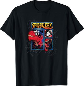 MARVEL Spider-Rex Blue Webbed Panels T-Shirt
