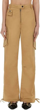 Ganni Damen, Hosen, Beige, LGr&ouml;&szlig;e
