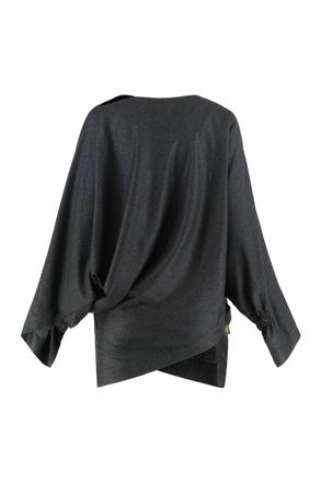 Vivienne Westwood Womens Top Infinity Wool Grey Knitwear Sweater