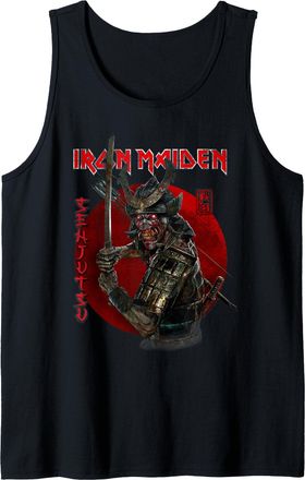 Iron Maiden Senjutsu Eddie Red Circle Tank Top