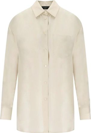 Max Mara Femme, Blouses et Chemises, Blanc, Taille: 36 FR Ebbri Shirt