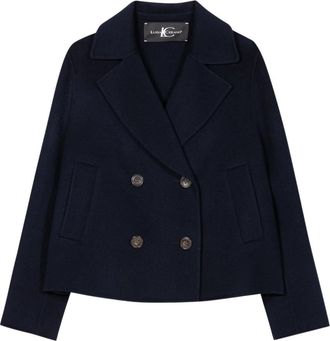 Luisa Cerano Femme, Vestes, Bleu, Taille: 38 FR Doubleface Cabanjacke