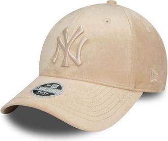 New Era 9Forty Damen Cap - Velour New York Yankees Beige