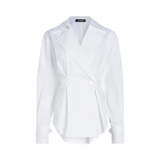 Karl Lagerfeld Doppelreihiges plissiertes Hemd - - Blouses & Shirts - Damen - Wei&szlig; - M