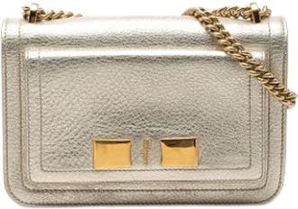 Ferragamo Sac bandouli&egrave;re Ginevra Pre-owned - Femme - Pre-owned - Beige - Taille: ONE Size